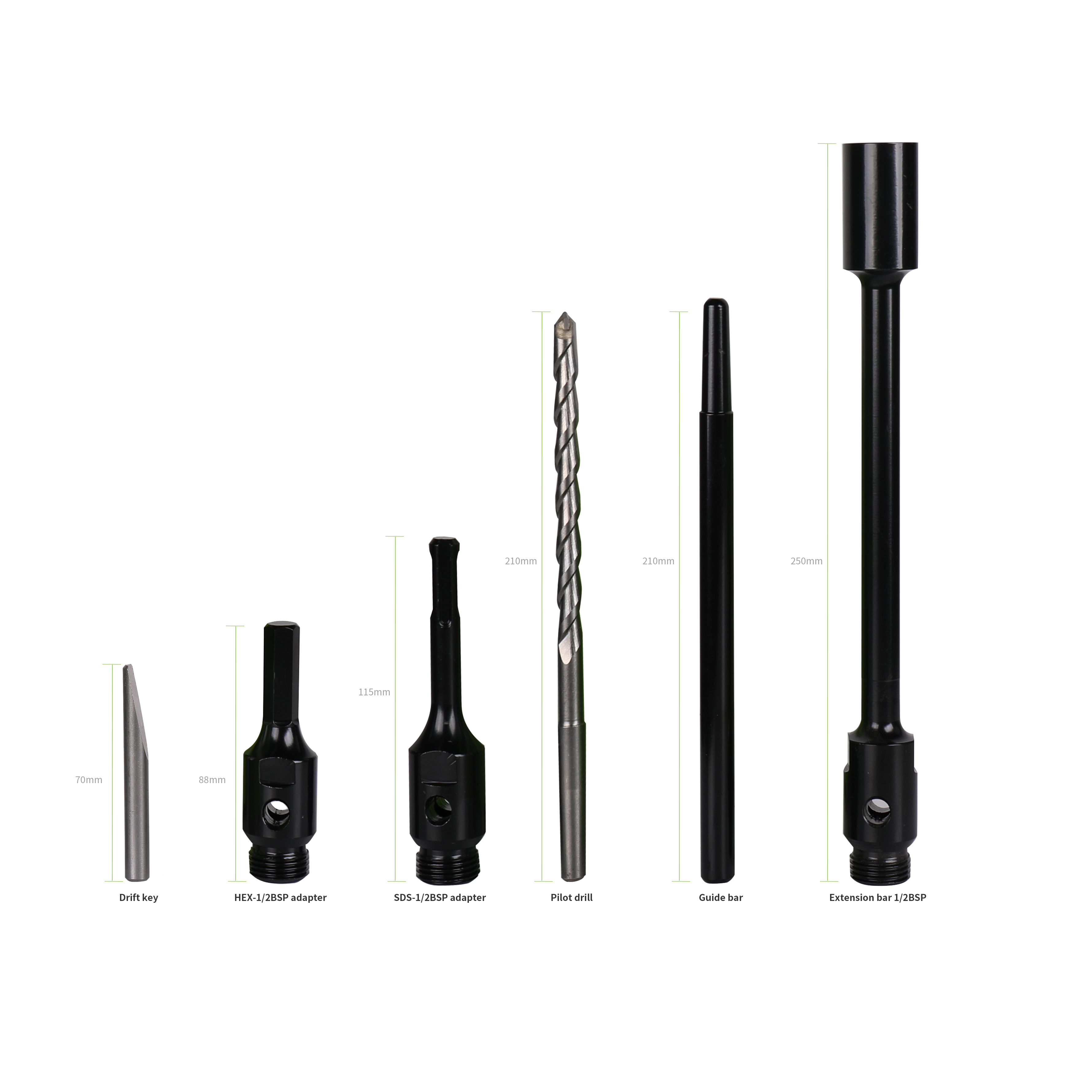 Betteri tools | 11 Pieces Diamond Dry Core Drill Bit Kit